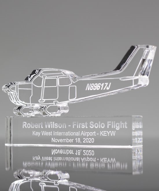 First Acrylic Airplane Solo Flight Award | Edco Awards