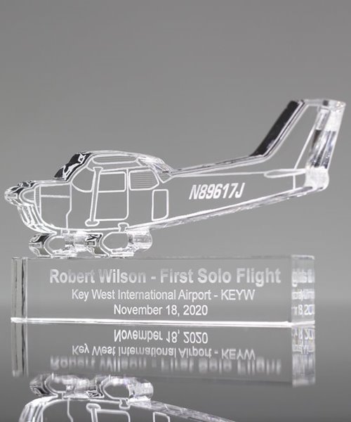 First Acrylic Airplane Solo Flight Award | Edco Awards