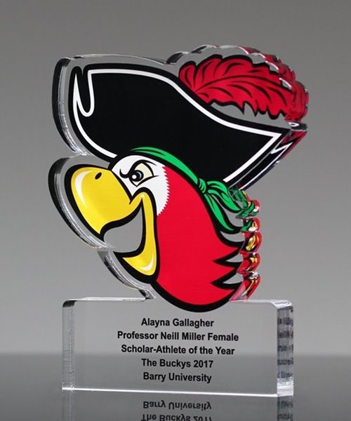 Logo Cut Custom Acrylic Paperweight | Edco Awards