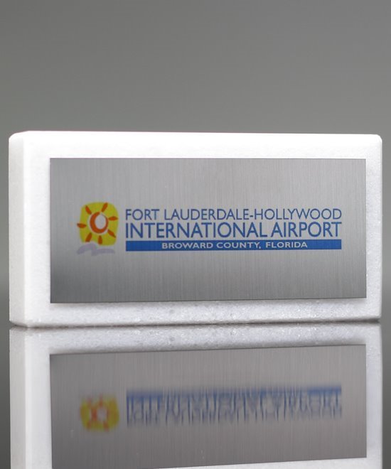 Marble Paperweight Rectangle | Edco Awards