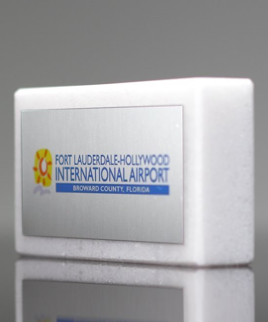 Marble Paperweight Rectangle | Edco Awards