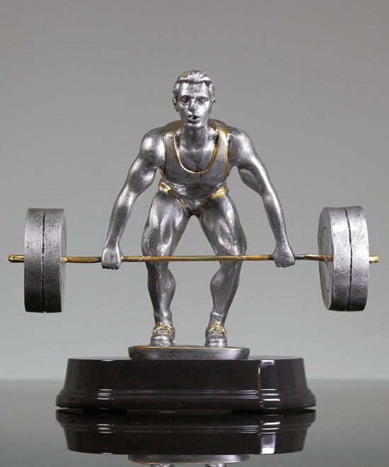 Weightlifter Dead Lift Trophy RX441SG | Fitness Award | Edco Awards