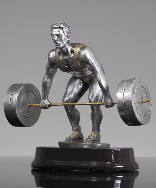 Weightlifter Dead Lift Trophy RX441SG | Fitness Award | Edco Awards