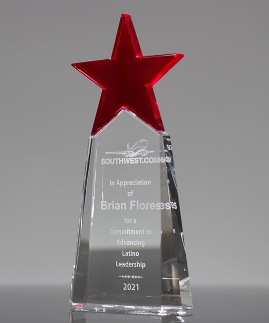 Momentum Star Red Crystal | Edco Awards