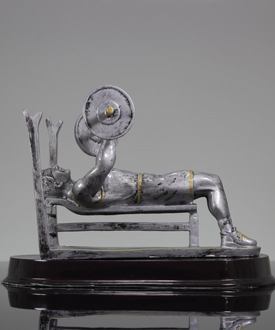 Weightlifting Bench Press Trophy RX461SG | Fitness Award | Edco Awards