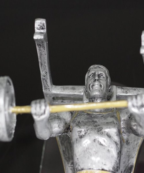 Weightlifting Bench Press Trophy RX461SG | Fitness Award | Edco Awards