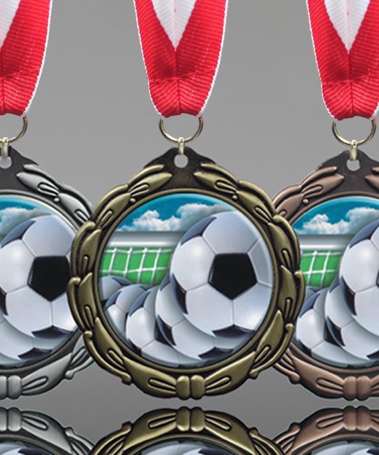 Soccer Ball Epoxy Medal