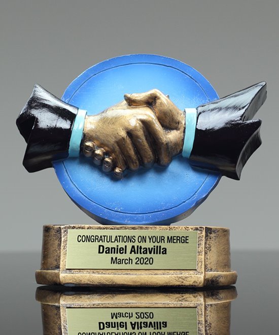 Handshake Trophy | Edco Awards
