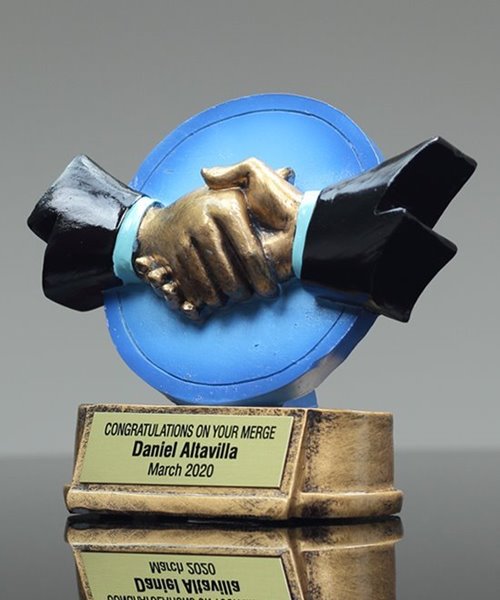Handshake Trophy | Edco Awards