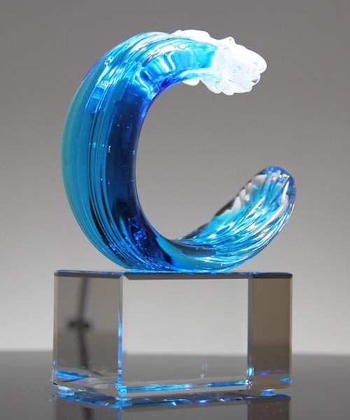 Tidal Wave Art Glass Award | G1805 | Edco Awards