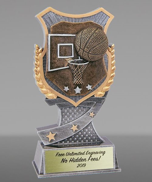 Pro Shield Basketball Trophy | Edco Awards