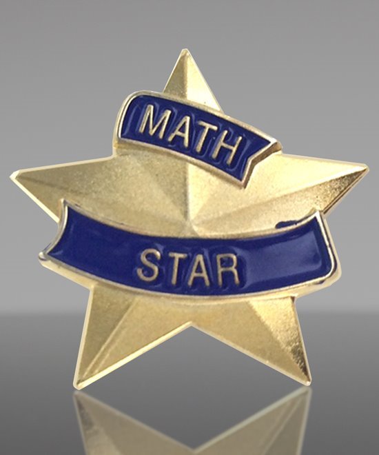 Math Star Lapel Pin | Edco Awards
