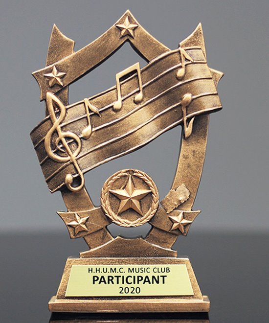 Star Shield Music Trophy | Edco Awards