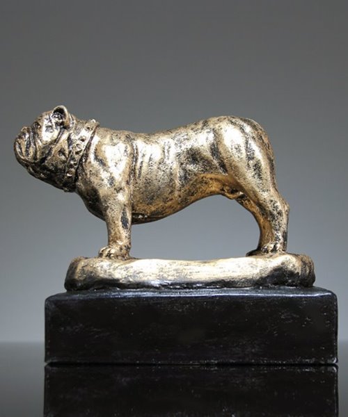 Bulldog Trophy | Standing Gold Bulldog Award | Edco Awards