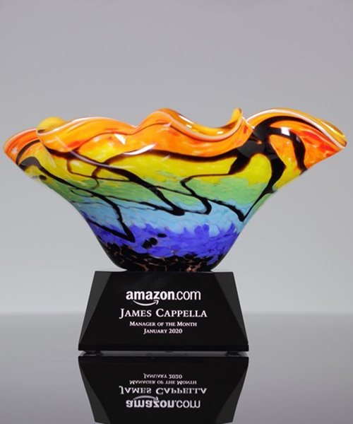 Fascination Art Glass Trophy | Edco Awards