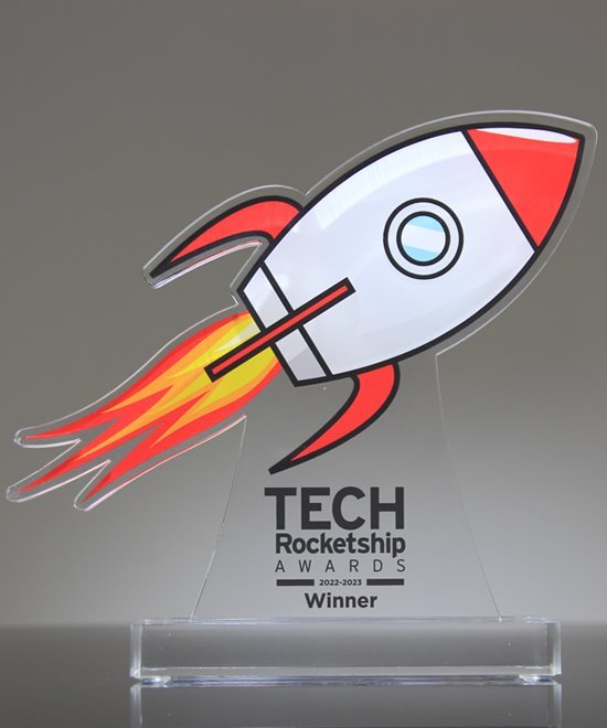 Acrylic Rocket Award | Edco Awards