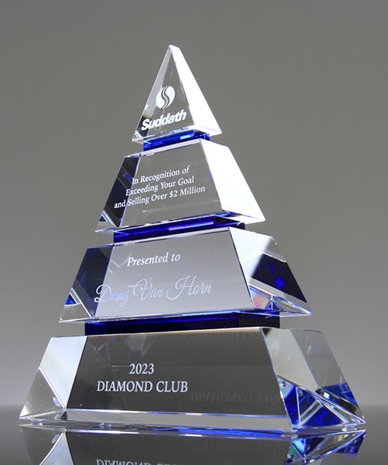 Leadership Pyramid Award Crystal | Edco Awards
