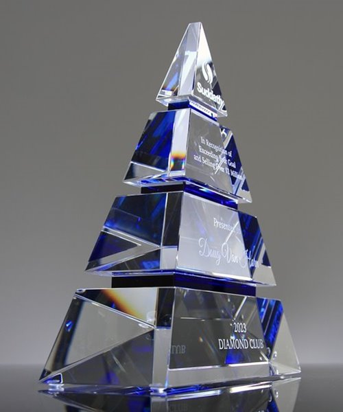 Leadership Pyramid Award Crystal | Edco Awards