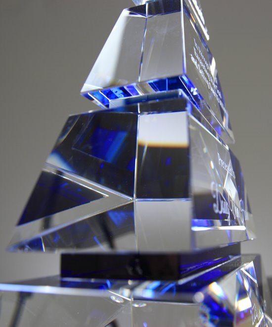 Leadership Pyramid Award Crystal | Edco Awards
