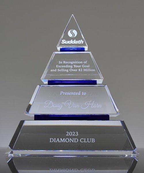Leadership Pyramid Award Crystal | Edco Awards