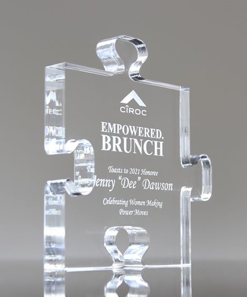 Classic Acrylic Puzzle Piece Paperweight Award | Edco Awards