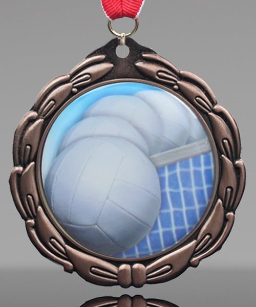 Volleyball Epoxy Domed Medal | Edco Awards