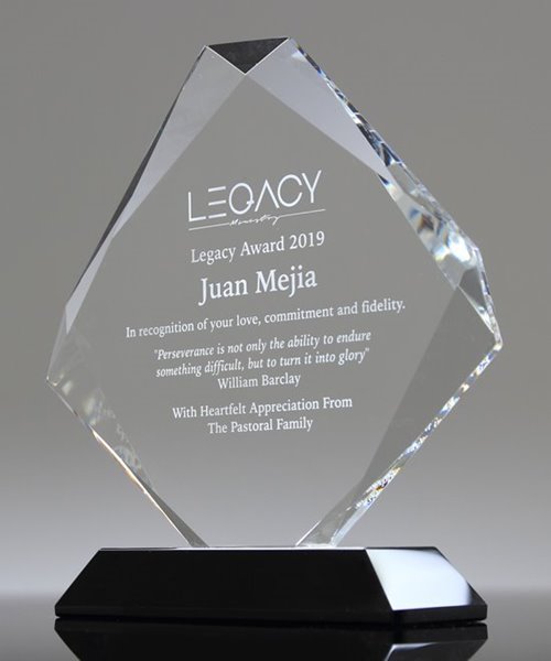 Crystal Rhombus Diamond Plaque Award | Edco Awards