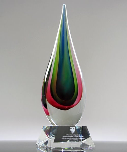 Radiant Torch Art Crystal Award | Edco Awards