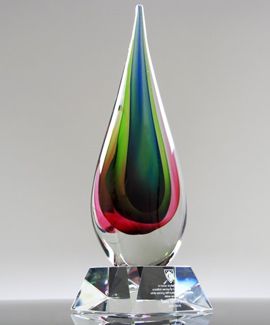 Radiant Torch Art Crystal Award | Edco Awards