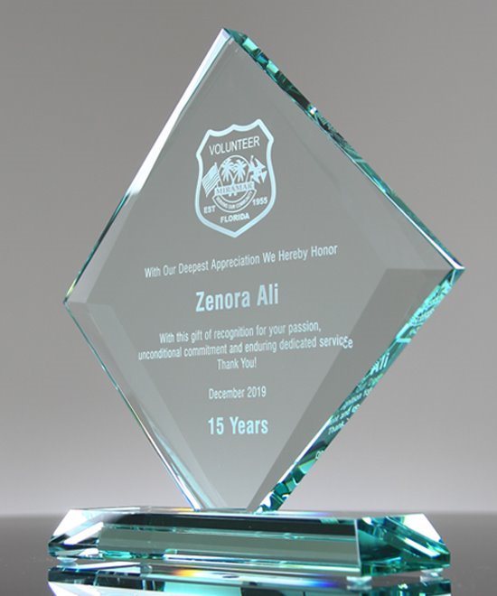 Diamond Gem Glass Award | G2985 | Edco Awards