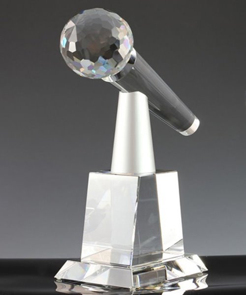 Key Speaker Crystal Microphone Award | Edco Awards