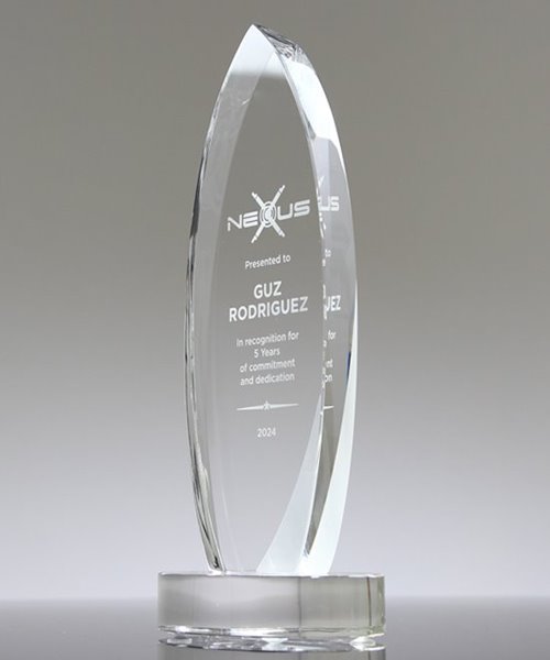 Pristine Crystal Flame Award | Edco Awards