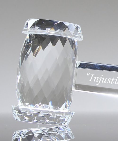 Crystal Presentation Gavel Trophy | Premium Optical Crystal Award ...