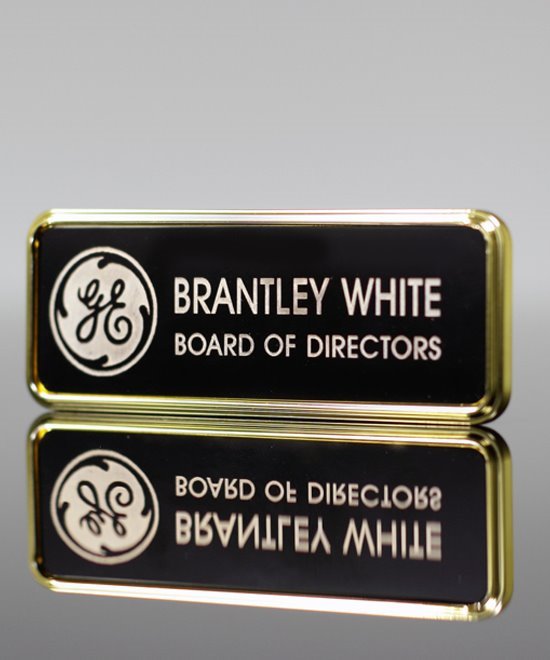 Gold Framed Name Badge | Edco Awards