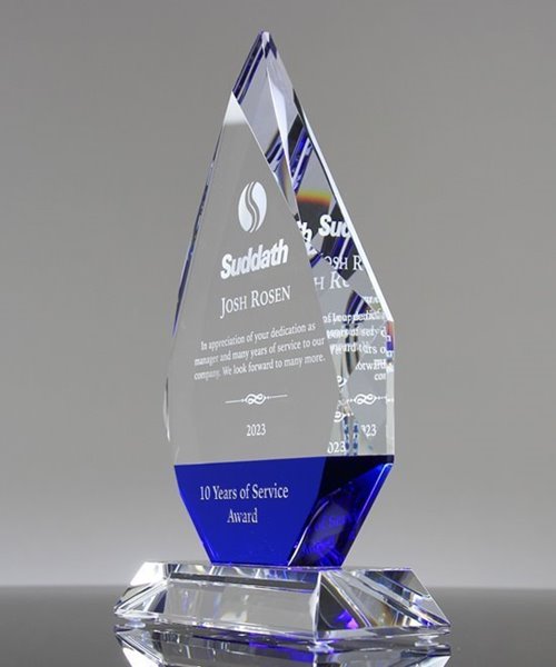 Beveled Diamond Crystal Award | edco.com | Edco Awards