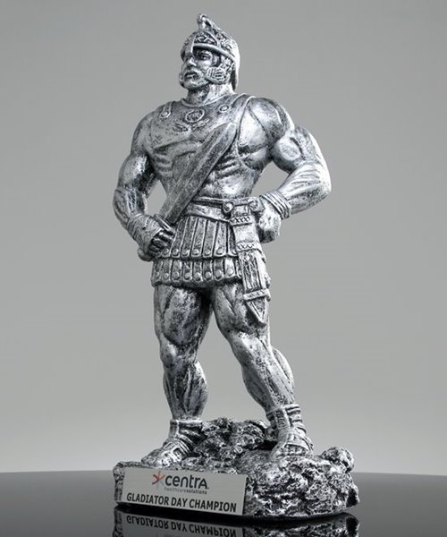 Gladiator holding a sword trophy sculpture | Edco Awards
