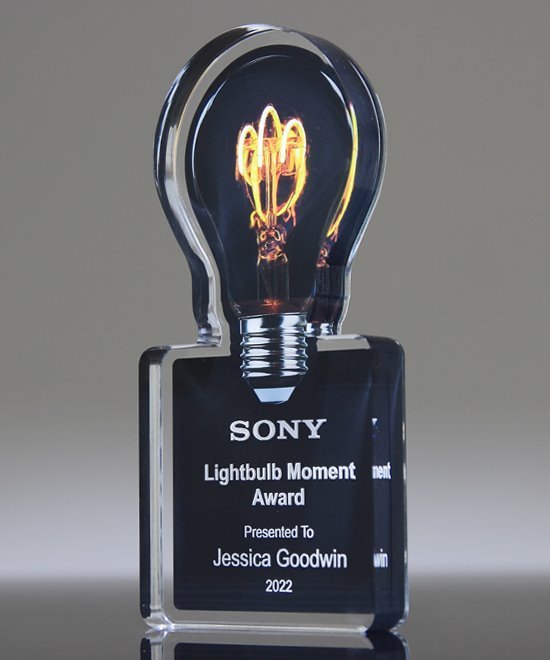 Light Bulb Moment Acrylic Award | Edco Awards