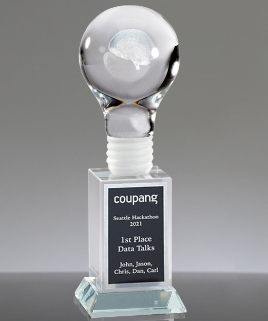 Crystal Light Bulb Trophy | Edco Awards