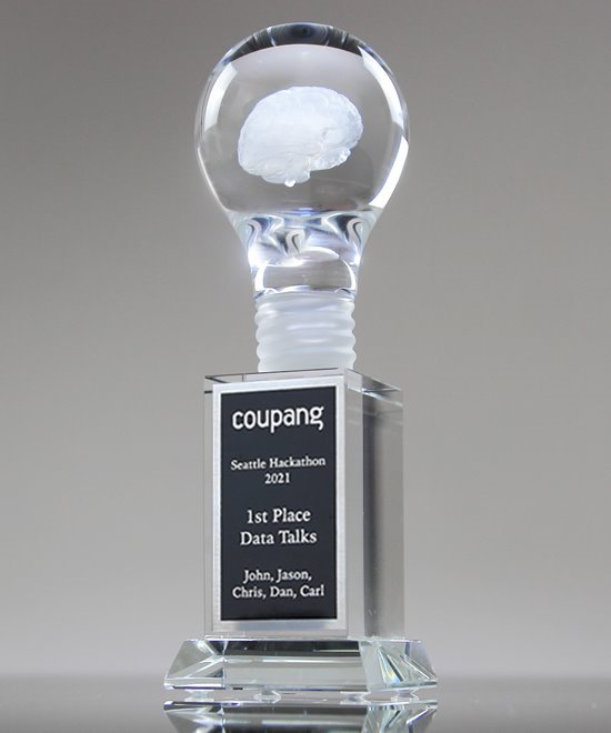Crystal Light Bulb Trophy | Edco Awards