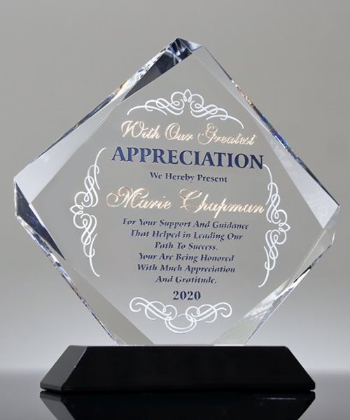 Retirement Award Crystal | Edco Awards