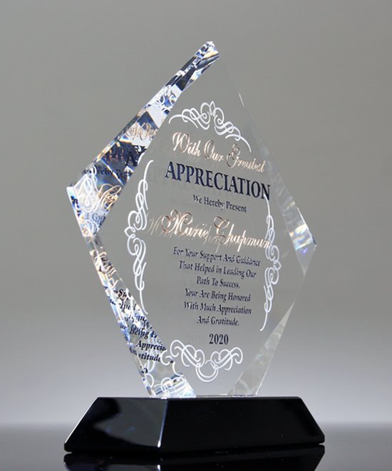 Retirement Award Crystal | Edco Awards