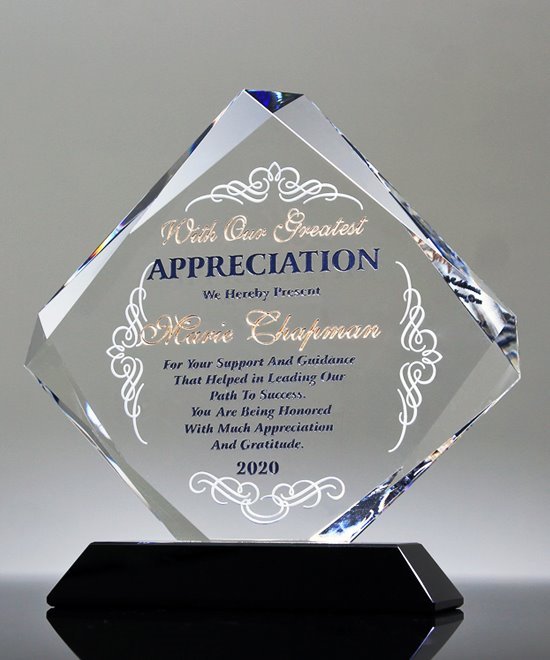 Retirement Award Crystal | Edco Awards
