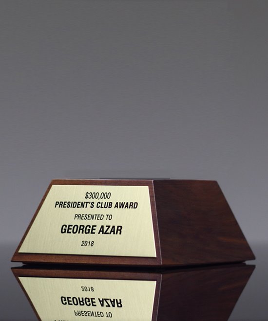 Tapered Walnut Mounting Base