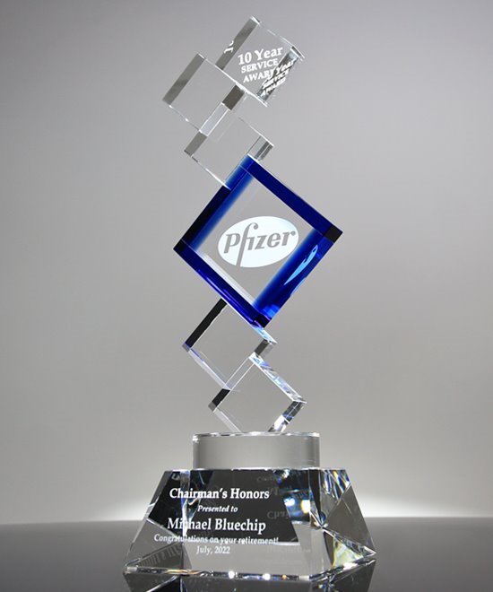Employee Appreciation Crystal Blocks Award | Edco Awards