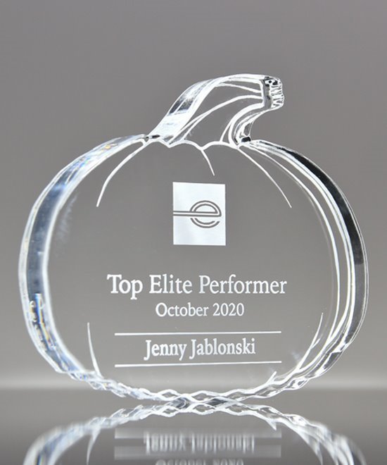 Custom Acrylic Pumpkin Trophy | Edco Awards
