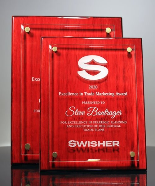 Floating Glass Award Plaque | Edco Awards