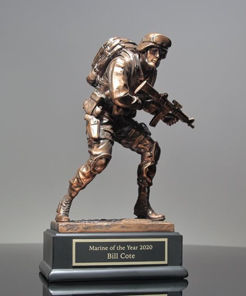 US Marine Trophy Sculpture FB135 | Bronze Award | Edco Awards