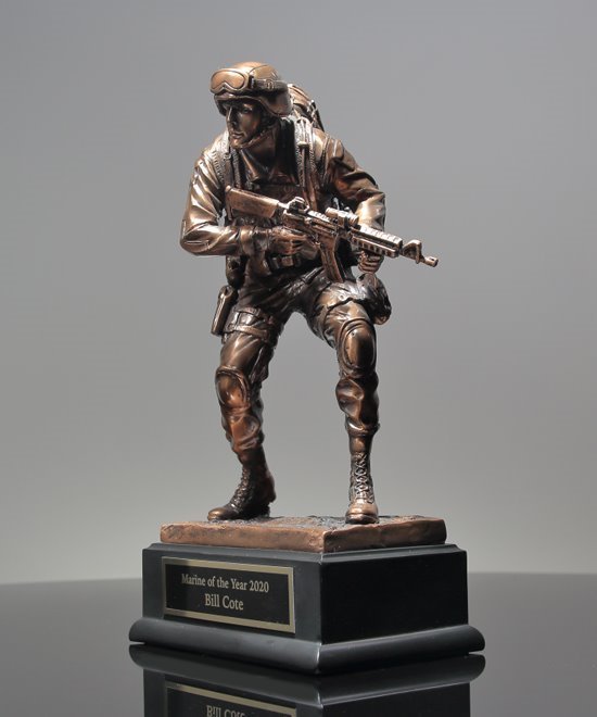 US Marine Trophy Sculpture FB135 | Bronze Award | Edco Awards