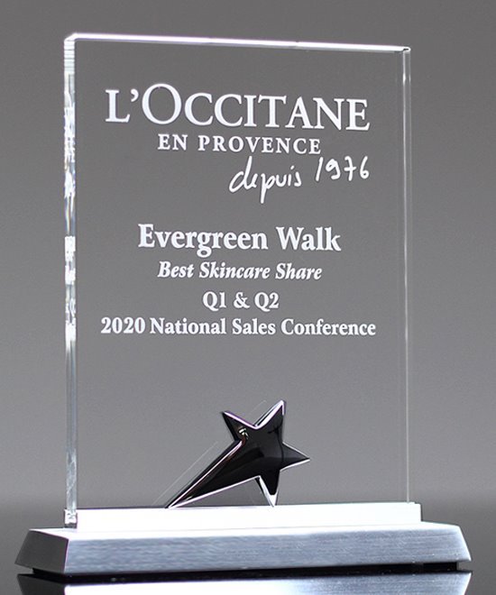 Glass Star Plaque Award | Edco Awards