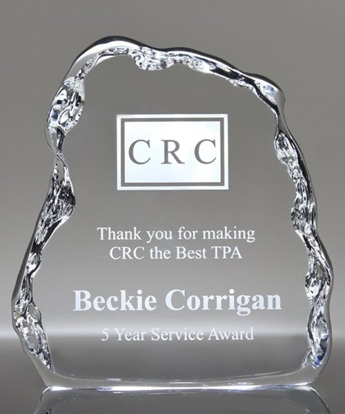 Clear Edge Crystal Iceberg Award | Edco Awards
